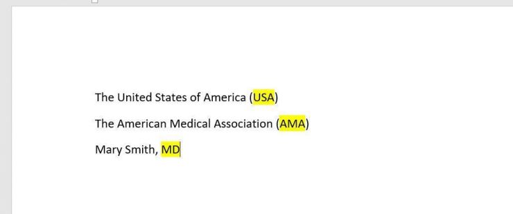 How to find acronyms in a Word document - TechRepublic