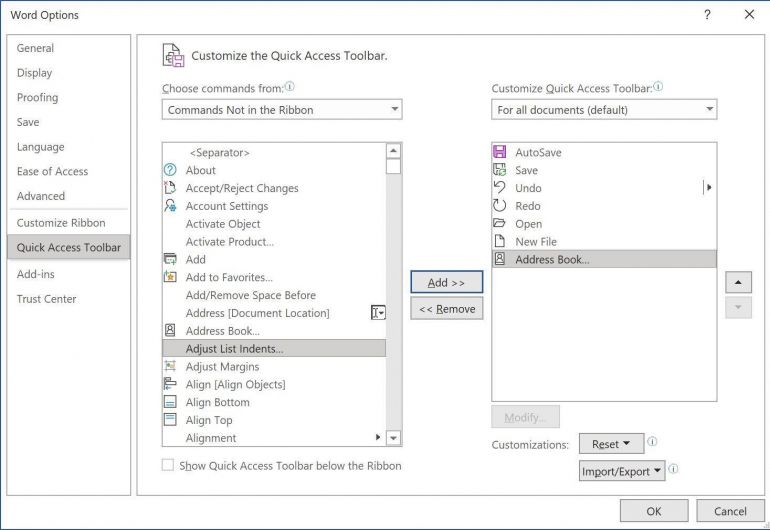 How to quickly insert contact information into a Word document ...