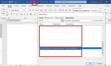 How to quickly insert contact information into a Word document ...
