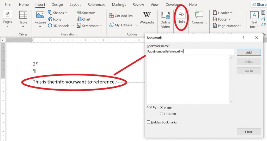 How to update a page number reference in a Word document - TechRepublic