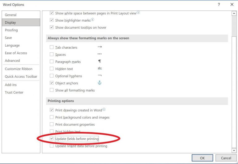 How To Use Vba To Update Fields In A Word Document Techrepublic