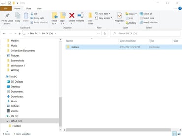 How to create a hidden, nearly undeletable folder in Windows 10 ...