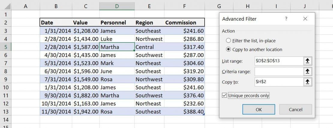How to create a sorted unique list in an Excel spreadsheet - TechRepublic