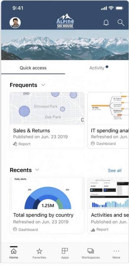 How to leverage the features of Power BI when using an iPhone, iPad or ...