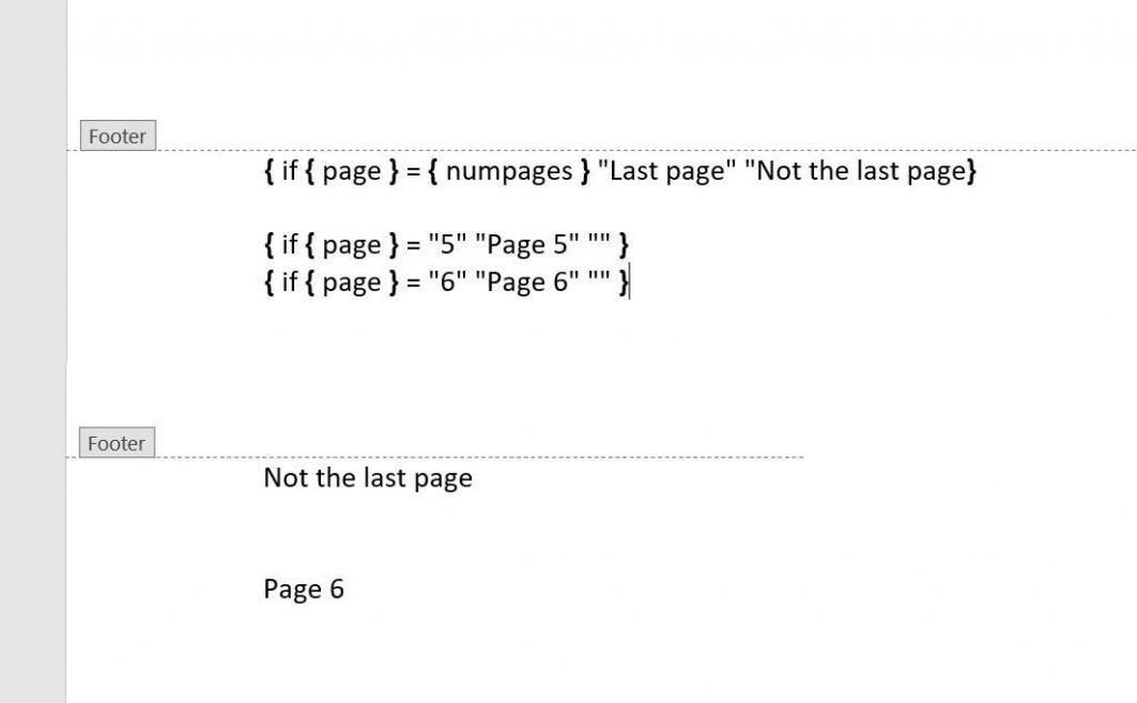 How to use fields to create a conditional header or footer in a Word document | TechRepublic