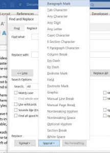 How to use Replace to remove or add hard returns in a Word document ...
