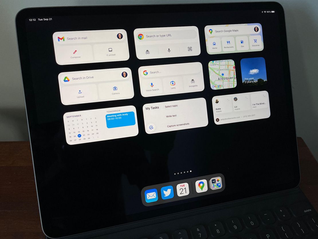 How to use Google widgets for work on an iPad - TechRepublic