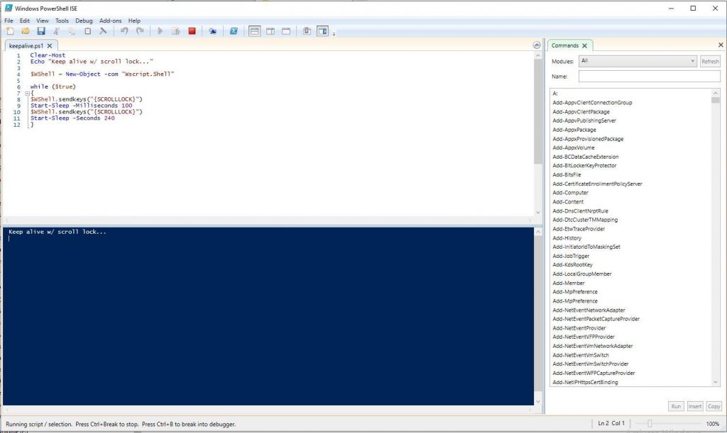 Keep Your Windows Sessions Alive And Ready With This Powershell Script Techrepublic