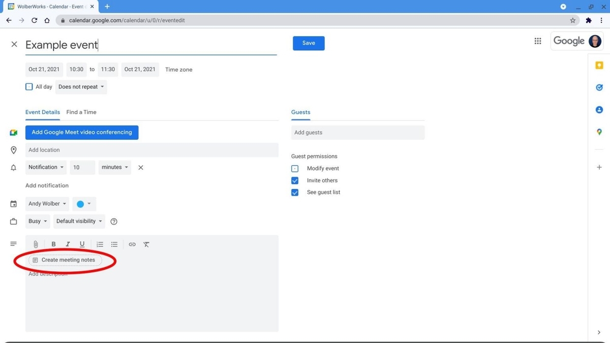 How to make meeting notes with Google Calendar and Google Docs ...