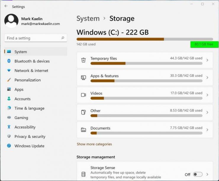 How to reclaim hard drive space after upgrading to Windows 11