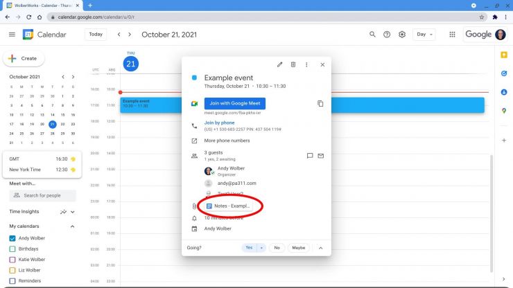 How to make meeting notes with Google Calendar and Google Docs ...