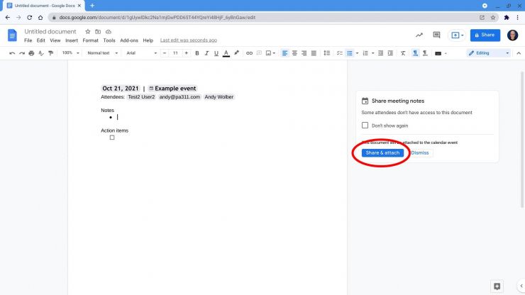 How to make meeting notes with Google Calendar and Google Docs ...