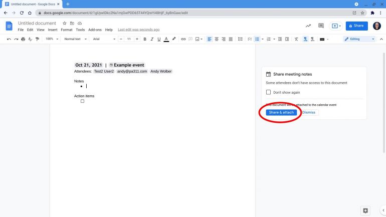 How to make meeting notes with Google Calendar and Google Docs ...