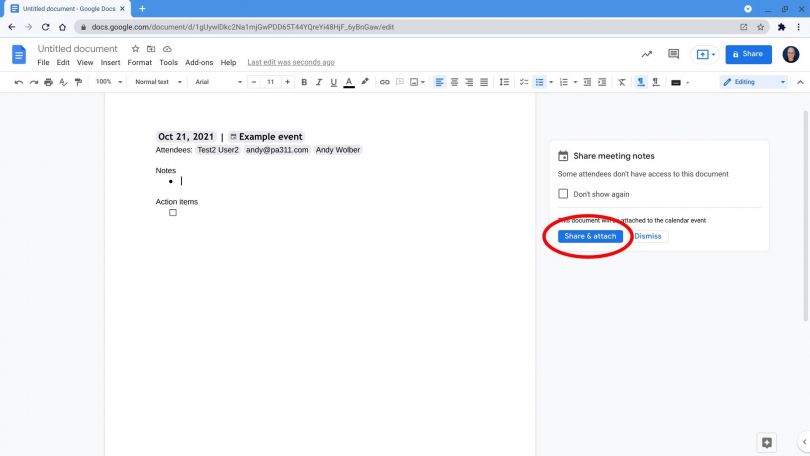 How to make meeting notes with Google Calendar and Google Docs ...