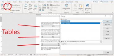 How to use VBA to modify tables in Microsoft Word