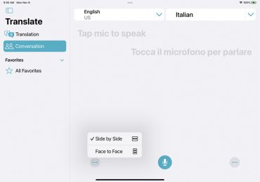 How to use Apple's Translate app to translate a real-time conversation ...