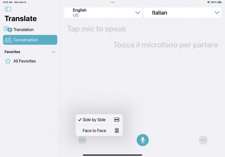 How to use Apple's Translate app to translate a real-time conversation ...