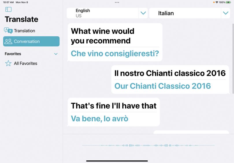 How to use Apple's Translate app to translate a real-time conversation ...