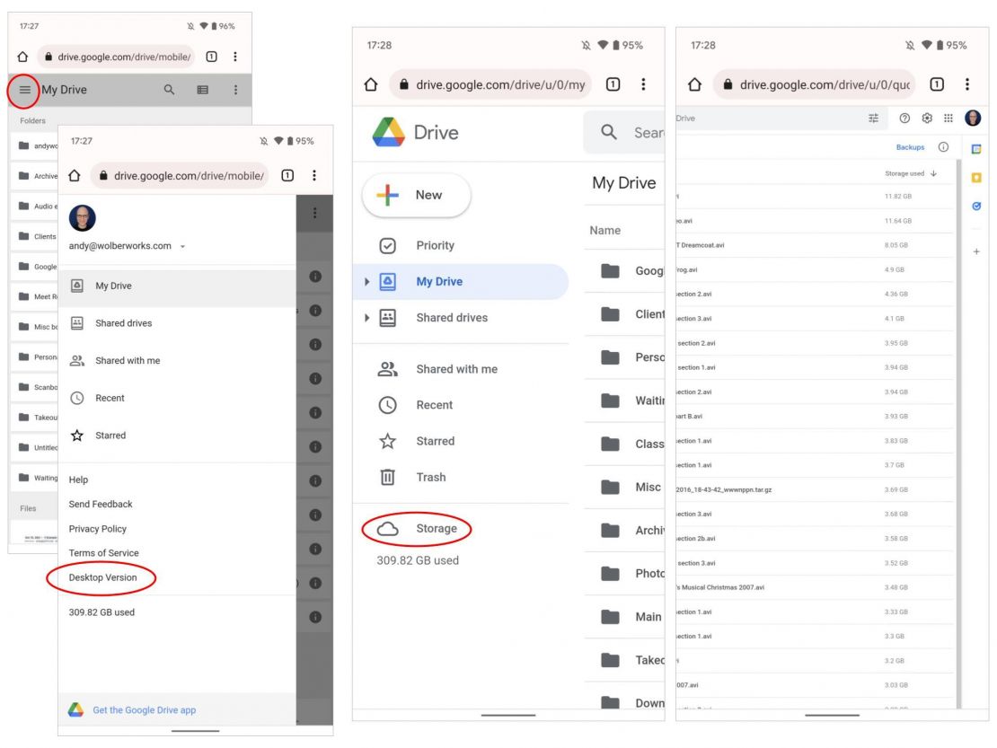 How to manage Google Workspace storage from a phone - TechRepublic