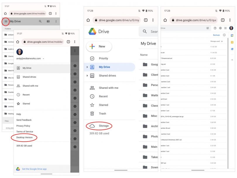 How to manage Google Workspace storage from a phone - TechRepublic