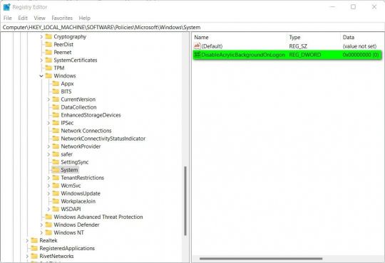 How to disable (again) the blur effect on the Windows 11 login screen ...