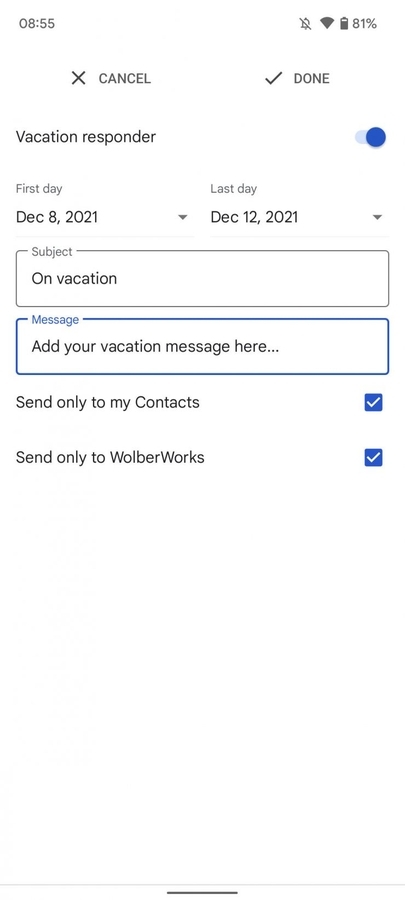 How to configure Google Workspace for a vacation | TechRepublic