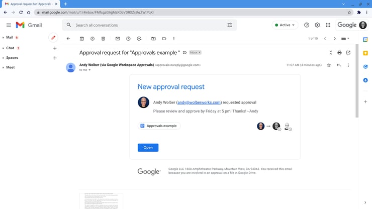 How to request and track approvals with Google Docs, Sheets and Slides ...