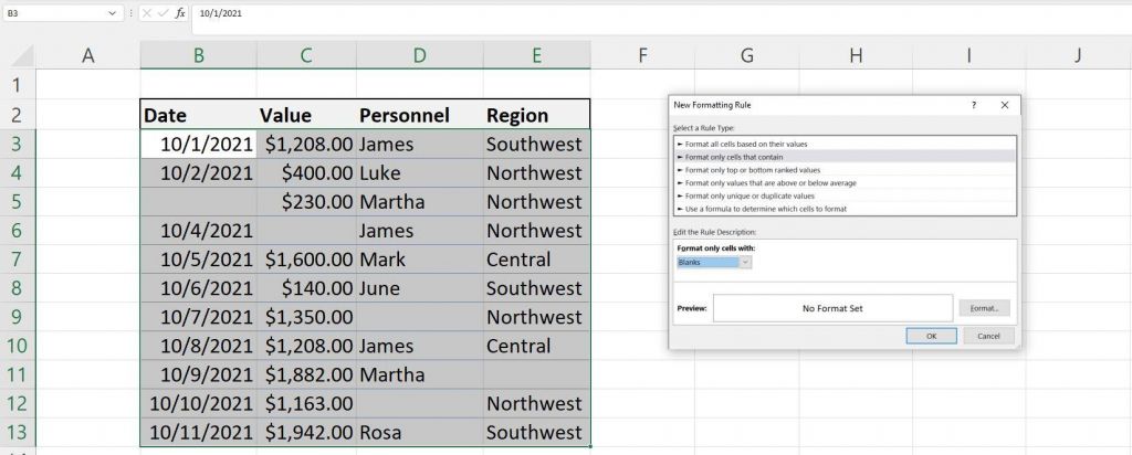 3 ways to quickly deal with blank cells in an Excel sheet | TechRepublic