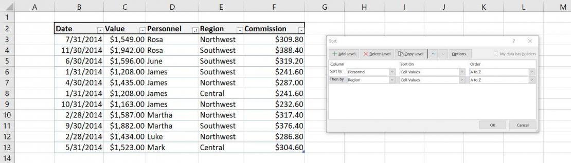 How to sort data by multiple columns in Excel | TechRepublic