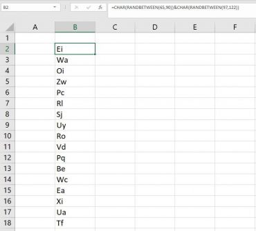 How to generate random letters in Excel - TechRepublic