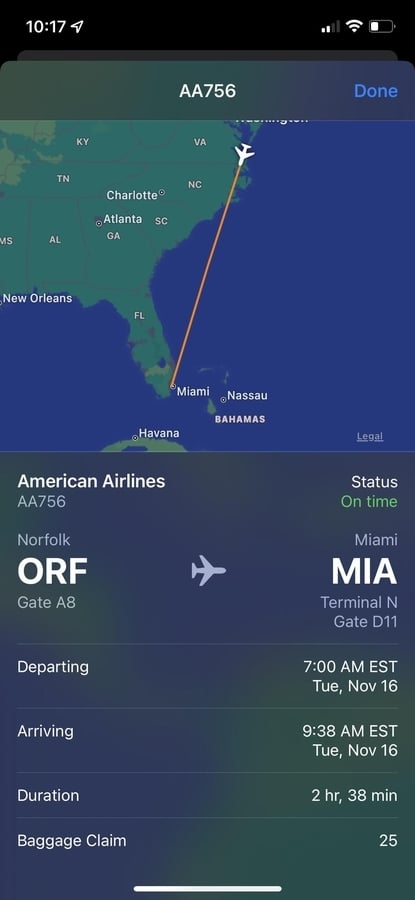 How to use the built-in flight and package tracking features in iOS 15 ...