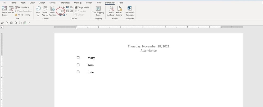 How to use check box content controls in a Word document - TechRepublic