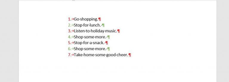 3 ways to add color to the numbers in a numbered list in Word ...