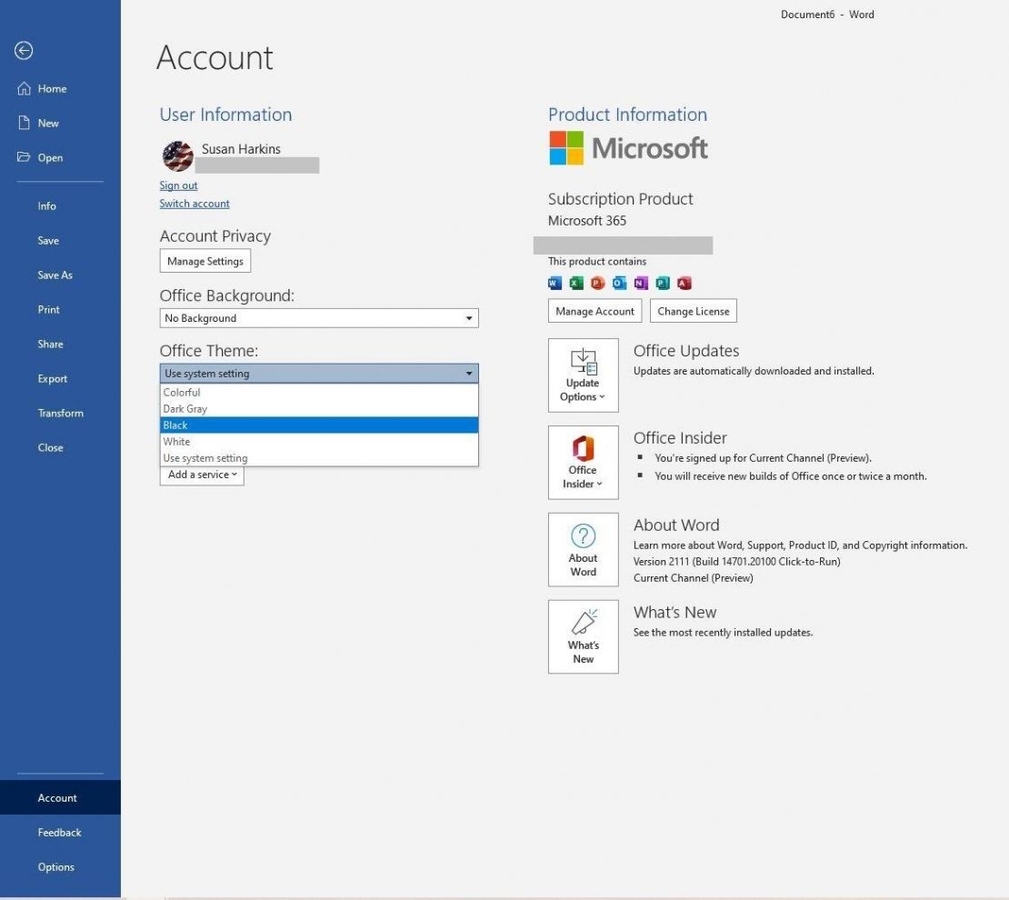 How to Enable Dark Mode in Microsoft 365 | TechRepublic