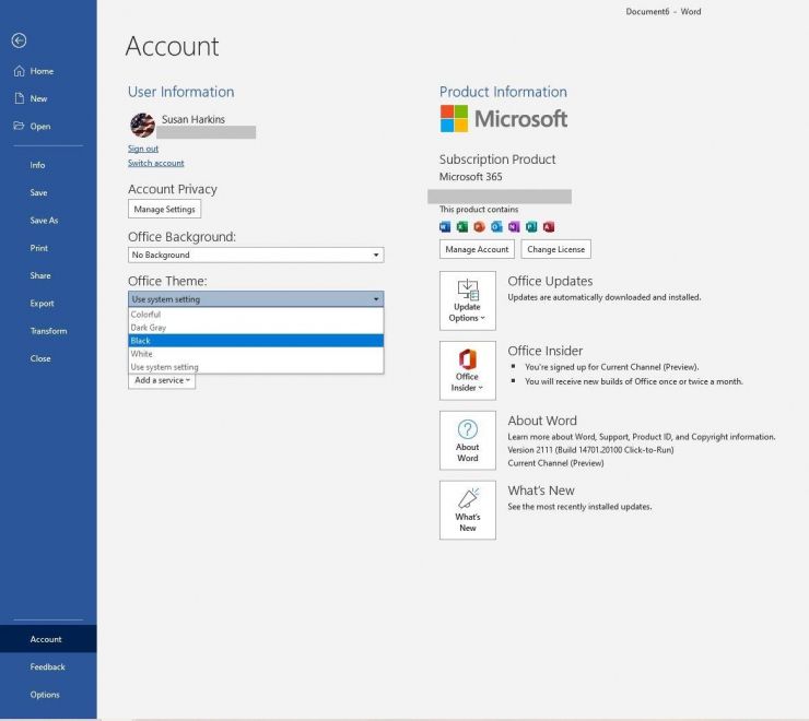 How to Enable Dark Mode in Microsoft 365 | TechRepublic