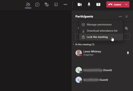 How to secure your Microsoft Teams meetings with the lock feature