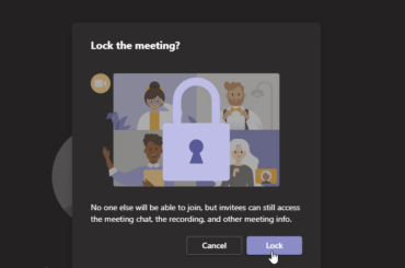 How to secure your Microsoft Teams meetings with the lock feature