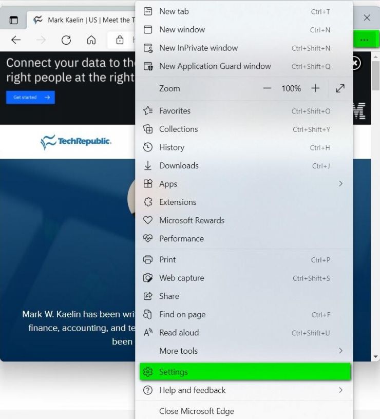 How to change the default search engine in Microsoft Edge | TechRepublic