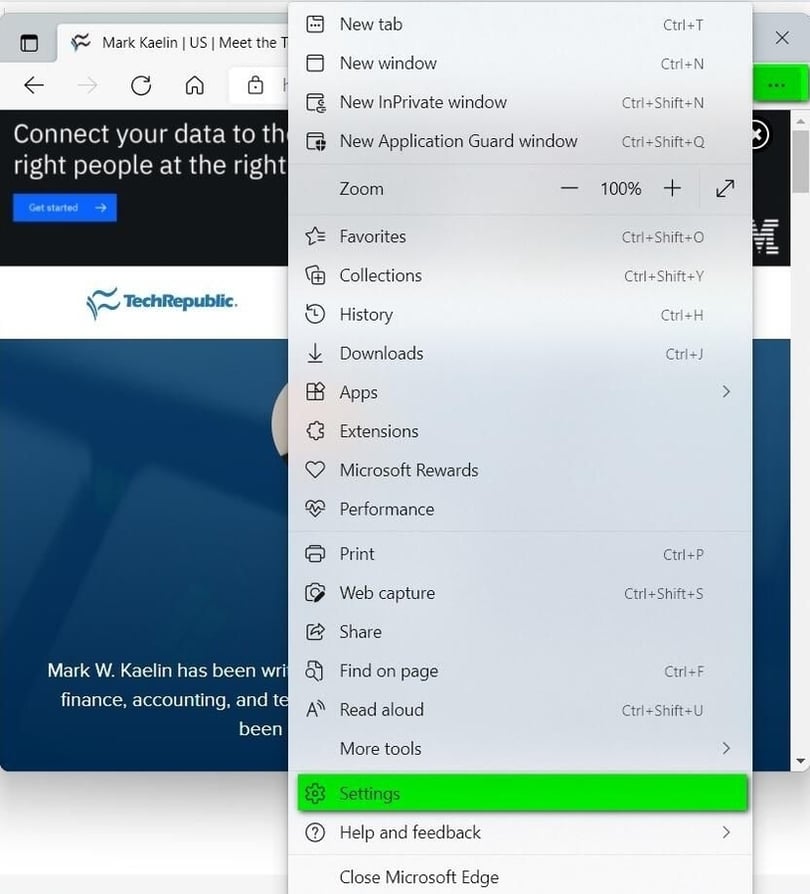 How to change the default search engine in Microsoft Edge | TechRepublic