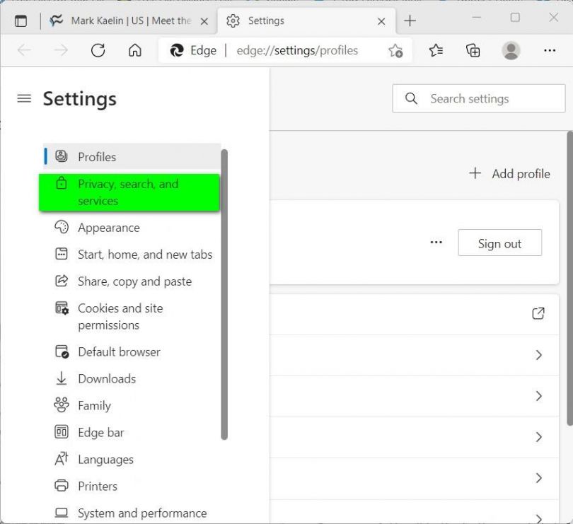 Microsoft Edgeのデフォルト検索エンジンを変更する方法 - 世界の顔
