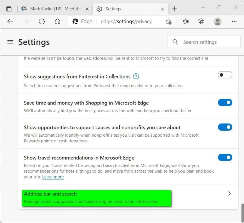 How to change the default search engine in Microsoft Edge | TechRepublic