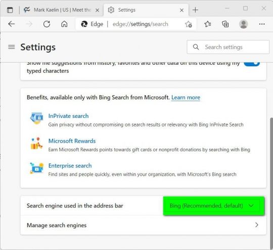 How to change the default search engine in Microsoft Edge | TechRepublic