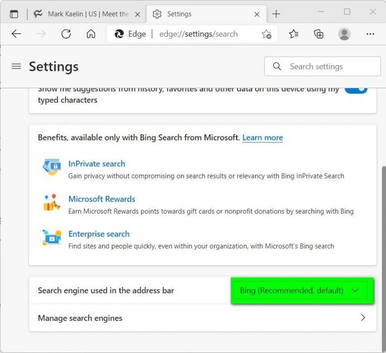 How to change the default search engine in Microsoft Edge | TechRepublic