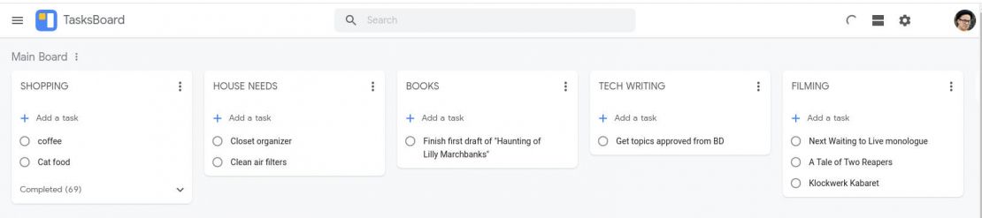 TasksBoard is the kanban interface for Google Tasks you've been waiting for