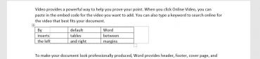 How to Control a Word Table’s Horizontal Alignment