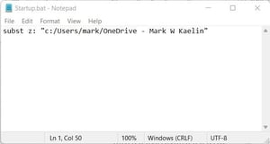 How to permanently map OneDrive to a drive letter using a batch file ...