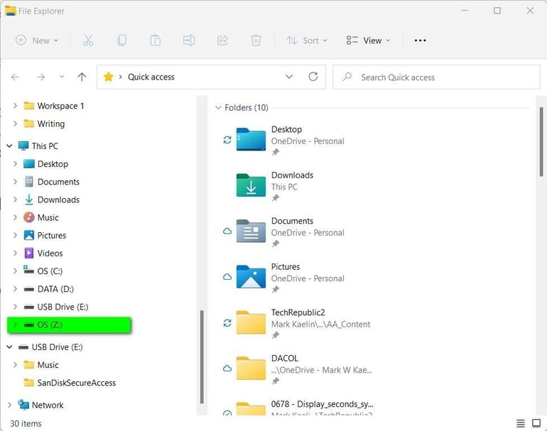 How to map OneDrive to a drive letter in Windows 11 - TechRepublic