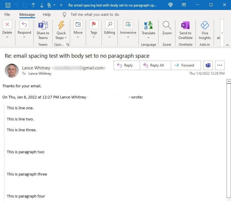 How to fix unintended line spacing in your Microsoft Outlook emails - TechRepublic