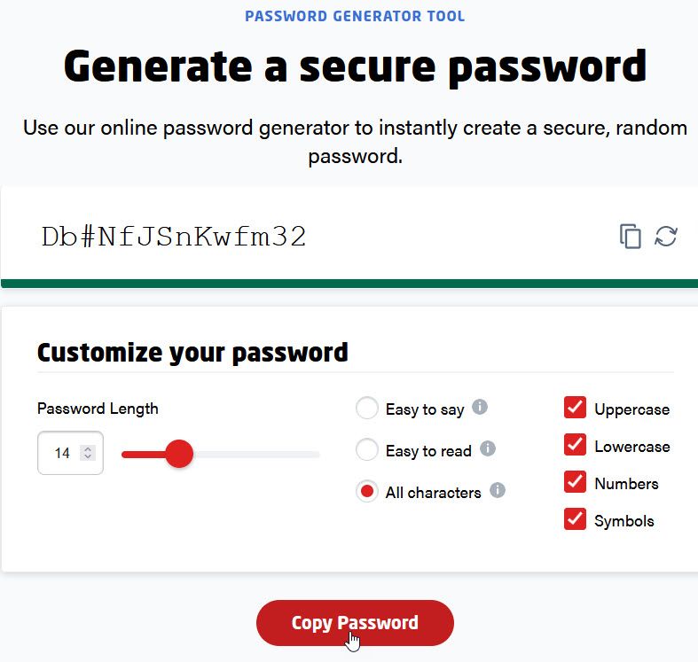 How to generate secure passwords for your accounts - TechRepublic