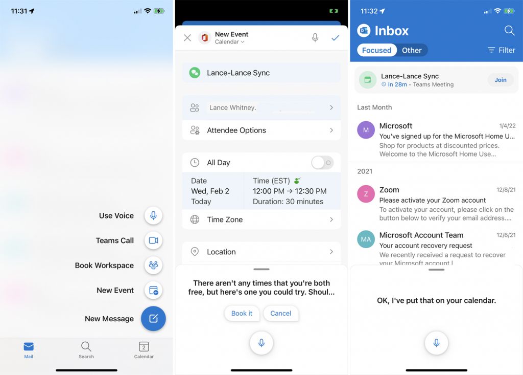 How to use your voice to work with the mobile Outlook app - TechRepublic